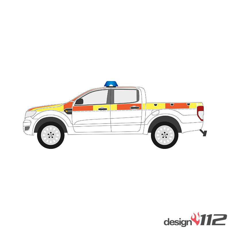 Ford Ranger, 2016/02 - 2022/10 , Battenberg-Design | Beschriftungssat